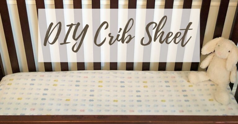 Easy DIY Crib Sheet with French Seams Tutorial - Mama Makes It Easy