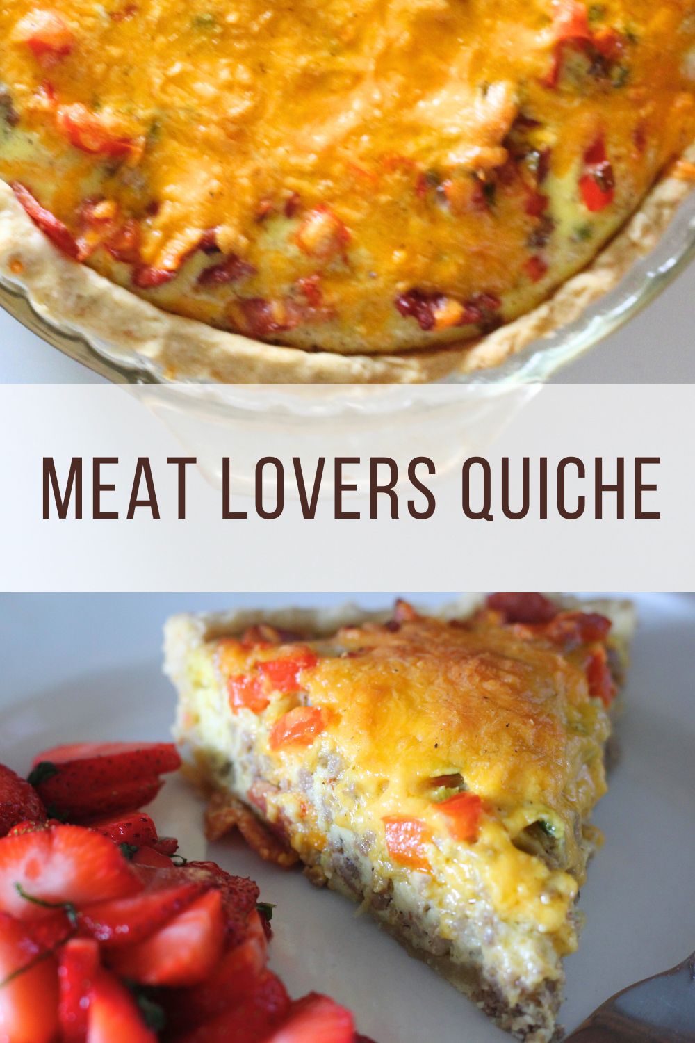 Meat Lovers Quiche Recipe with Sausage, Ham & Bacon - Mama Makes It Easy